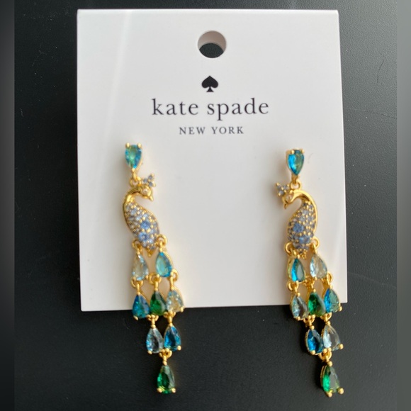 kate spade | Jewelry | Authentic Kate Spade Perfect Plume Peacock ...